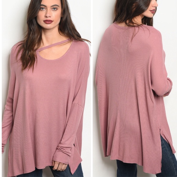 Tops | Reserved Clearance Mauve Oversized Long Tunic Top | Poshmark